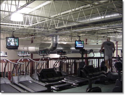 HVAC Projects, Gold's Gym, Bethlehem, PA, Spiral Ductwork, Commercial HVAC